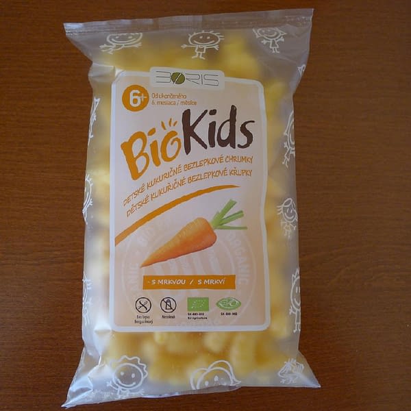 BIO dětské kukuřičné bezlepkové křupky s mrkví – bez lepku 1 ...